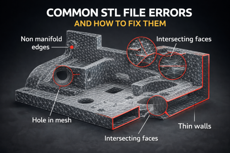 Common STL File Errors and How to Fix Them (3D Printing Guide)